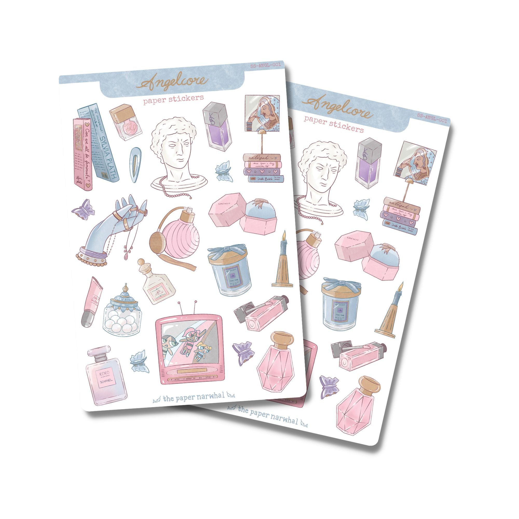 Angelcore Sticker Sheet – The Paper Narwhal