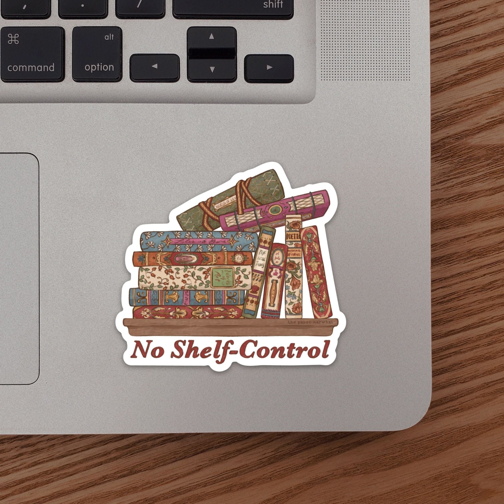 No Shelf Control Sticker – The Paper Narwhal