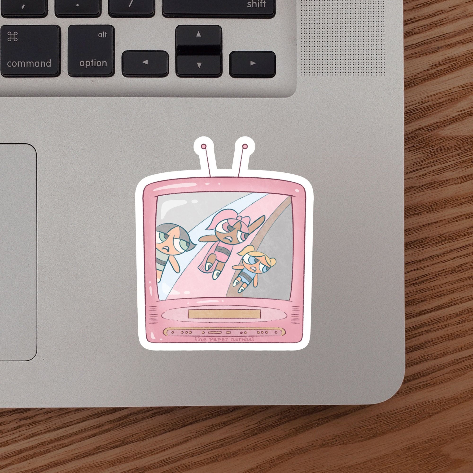 Retro Angelcore TV Sticker – The Paper Narwhal