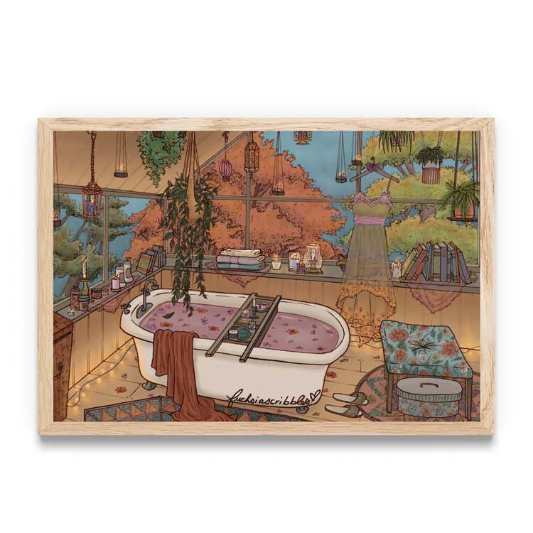 Fairy Bath Art Print – The Paper Narwhal