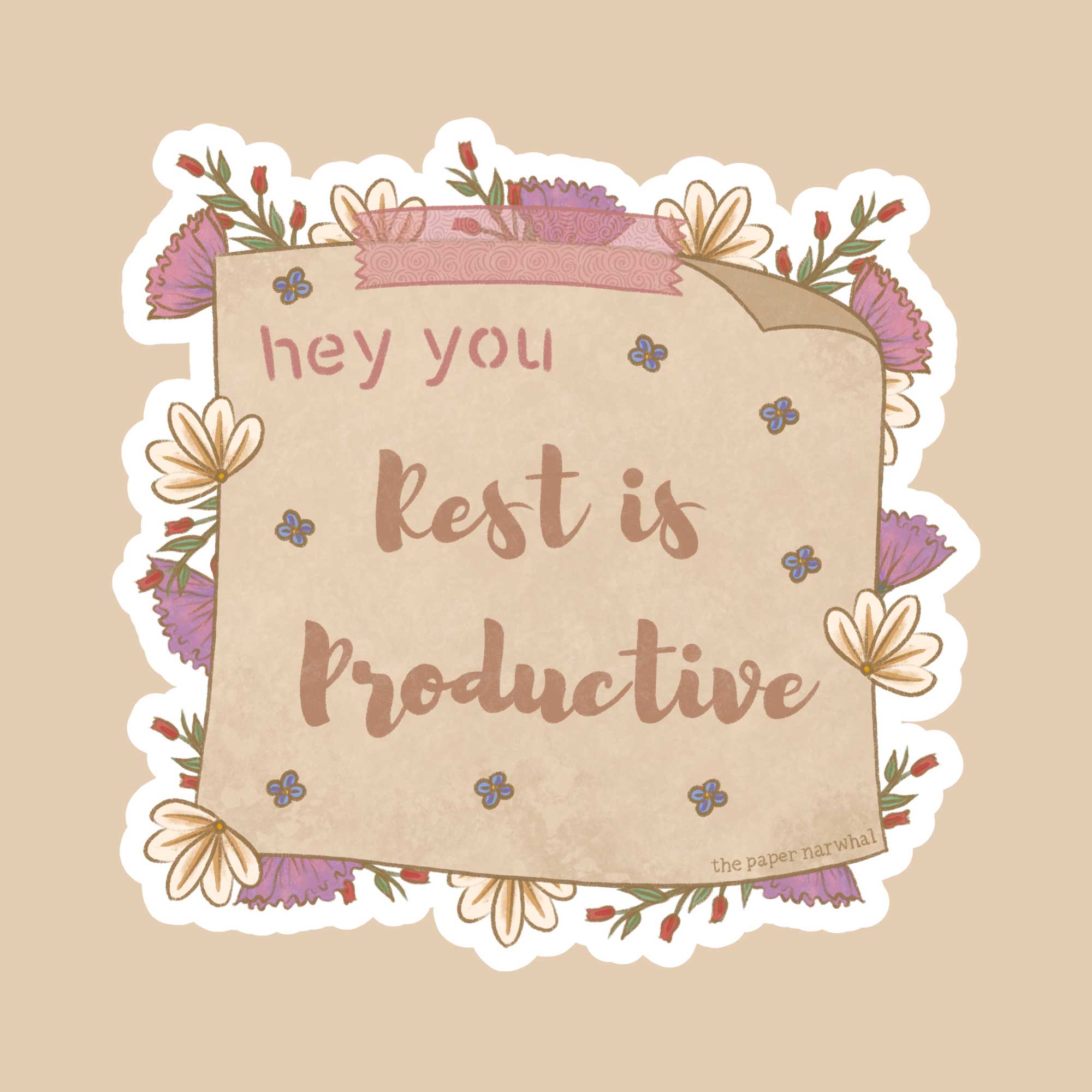 Rest is Productive Magnet – The Paper Narwhal